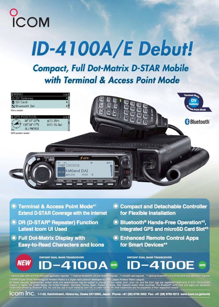 Icom ID-4100A nu beschikbaar! - HamDigitaal.nl