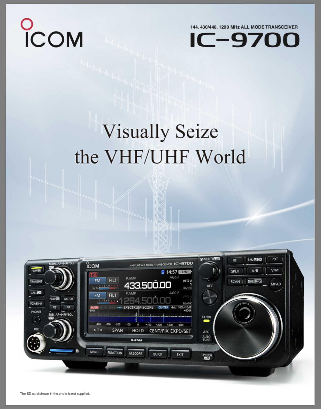 Nieuwe Brochure IC-9700 | HamDigitaal.nl