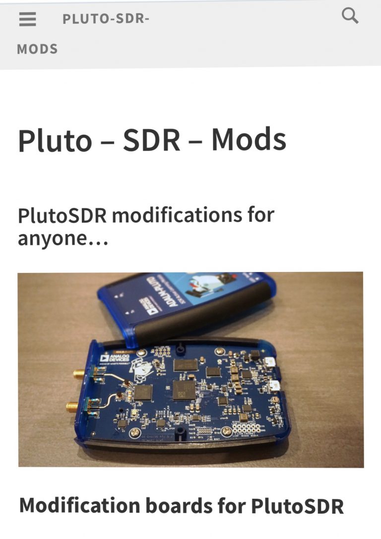 Pluto-SDR-Mods | HamDigitaal.nl