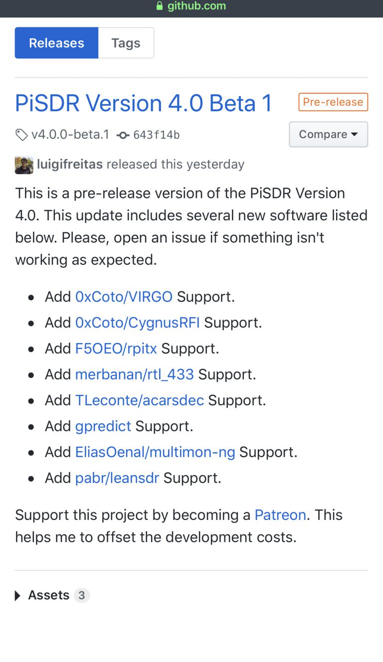 Versie 4.0 beta PiSDR beschikbaar op GitHub | HamDigitaal.nl